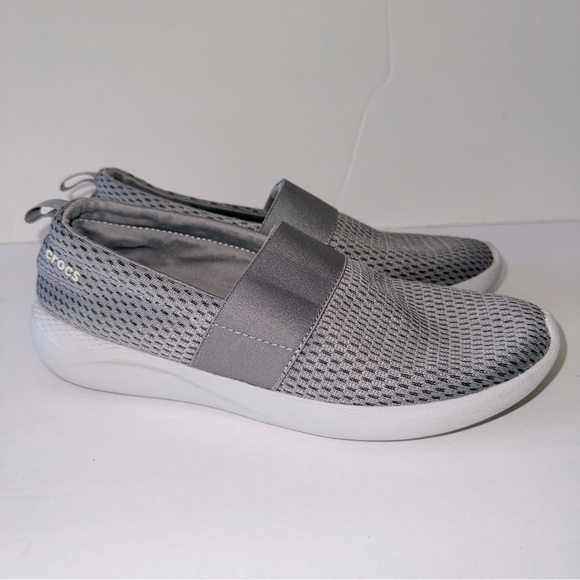 CROCS | Shoes | Crocs Womens 9 Gray Literide Mesh Slipon Sneakers ...